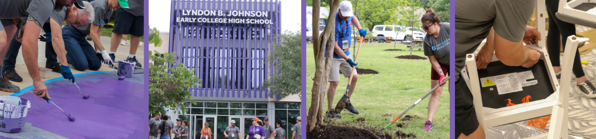 ‘Day of Service’ at LBJ Early College High School (En español) | Austin ISD